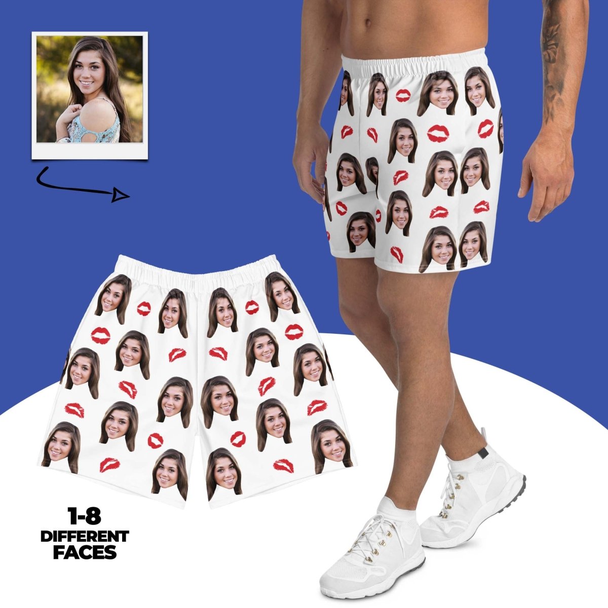 Custom Kiss Face Shorts – Zeek Creative Shop
